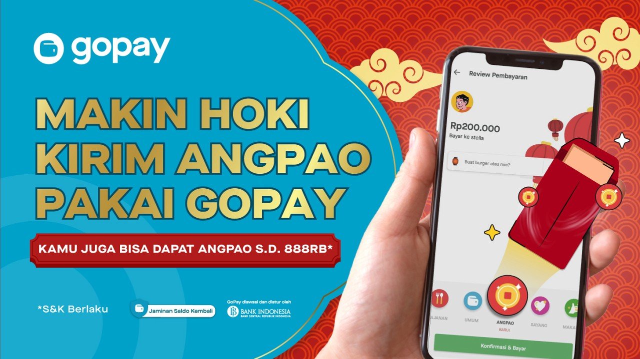 Kirim Angpau Pakai GoPay dan Dapatkan Reward GoPay Coins!